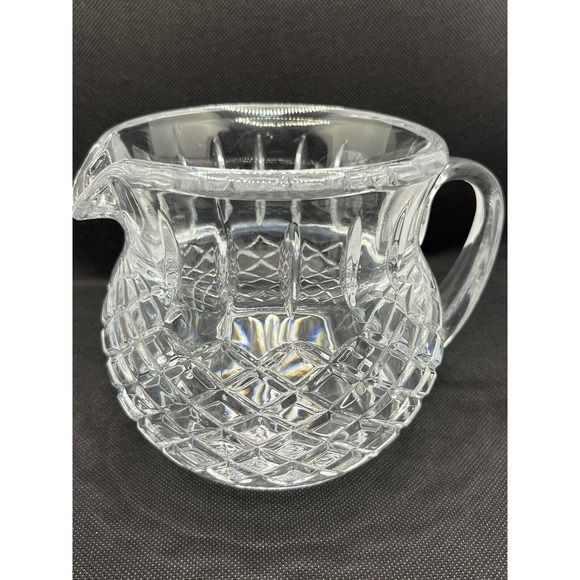 Unmarked | Dining | Vintage 45 Inch Diamond Cut Lead Crystal Pitcher ...